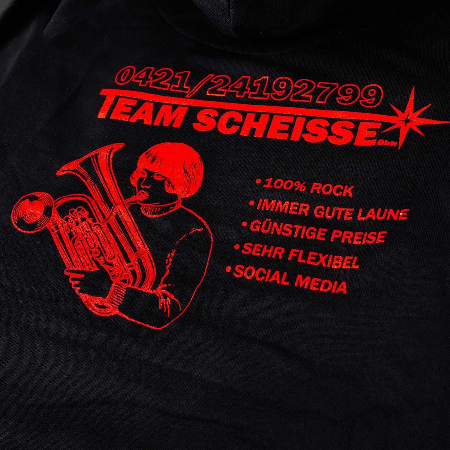 Team Scheisse - Hoodie - GbR - Schwarz