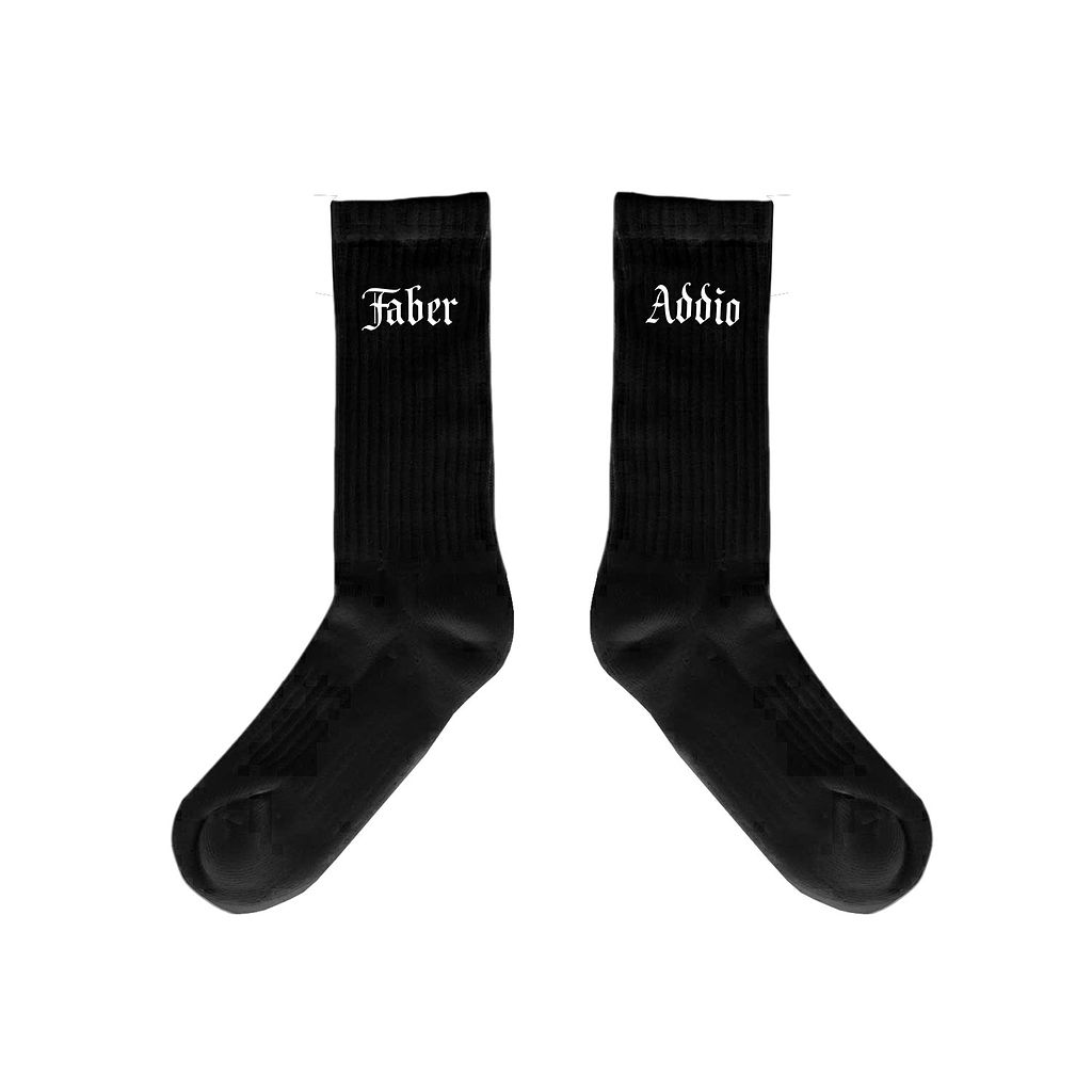 Addio Socks Black | Faber | Official Shop