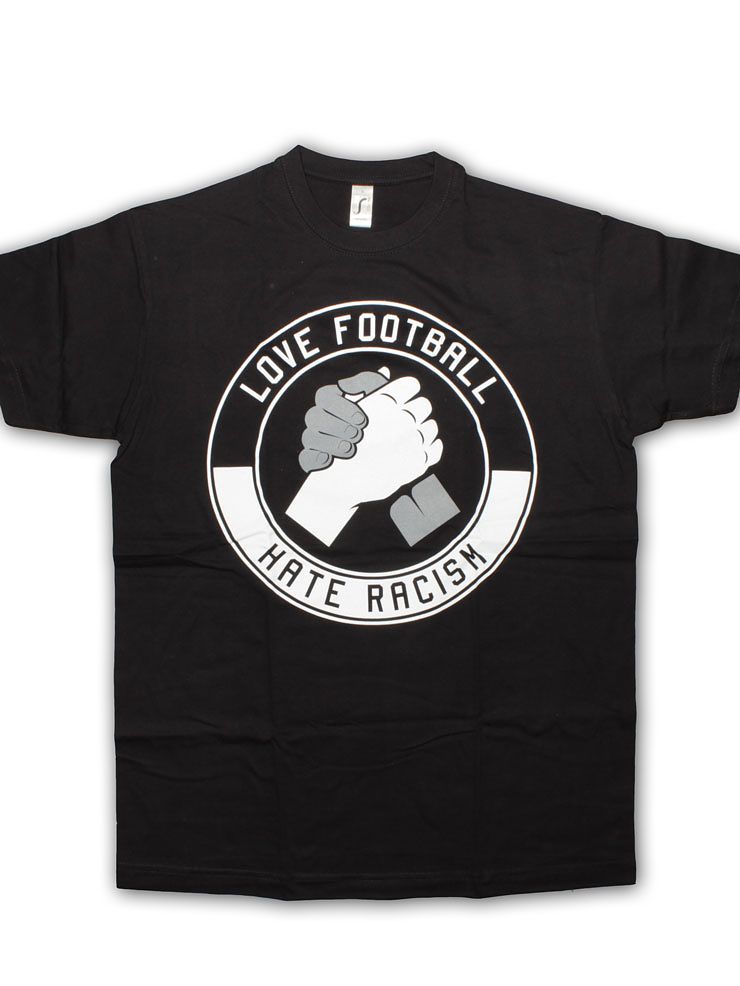 Fever Pitch - T-Shirt - Love Football/Hate Racism - Schwarz