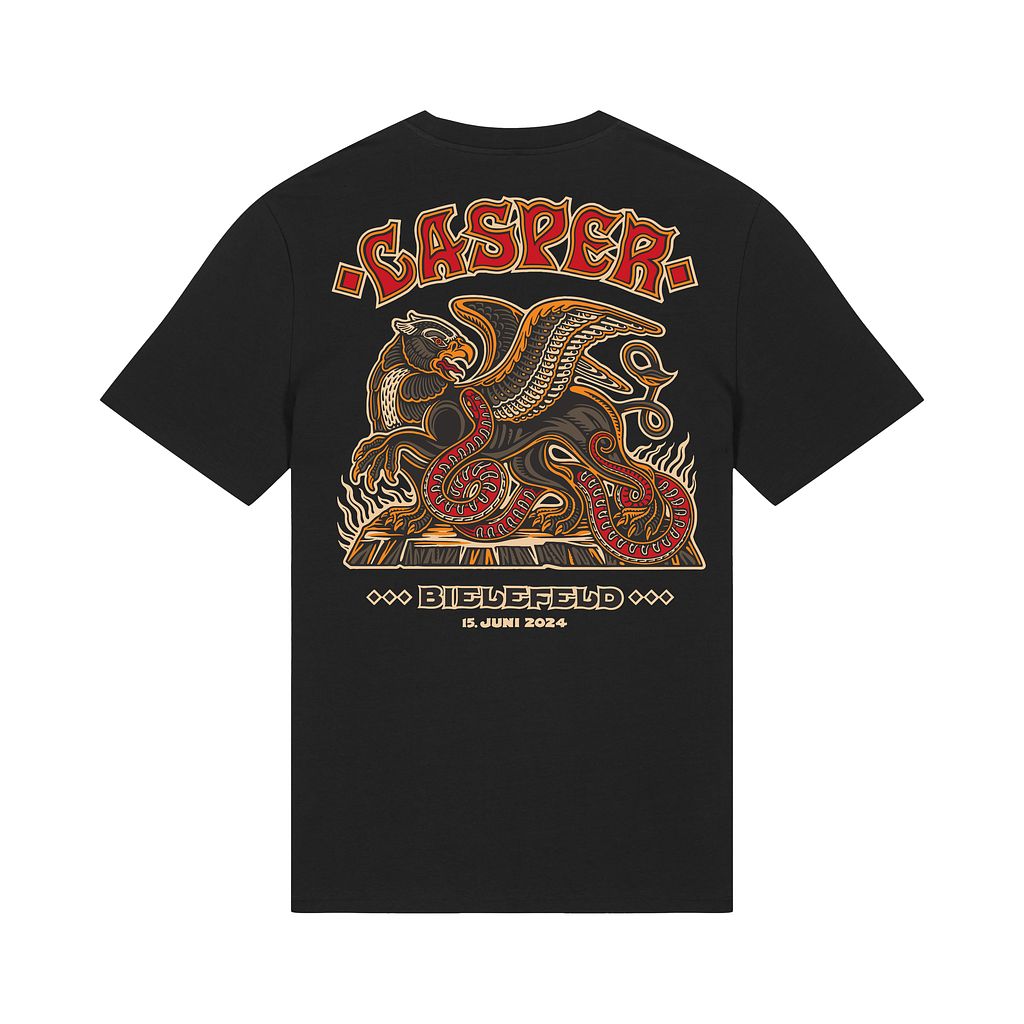 Wolf T-Shirt schwarz | Casper | Offizieller Shop