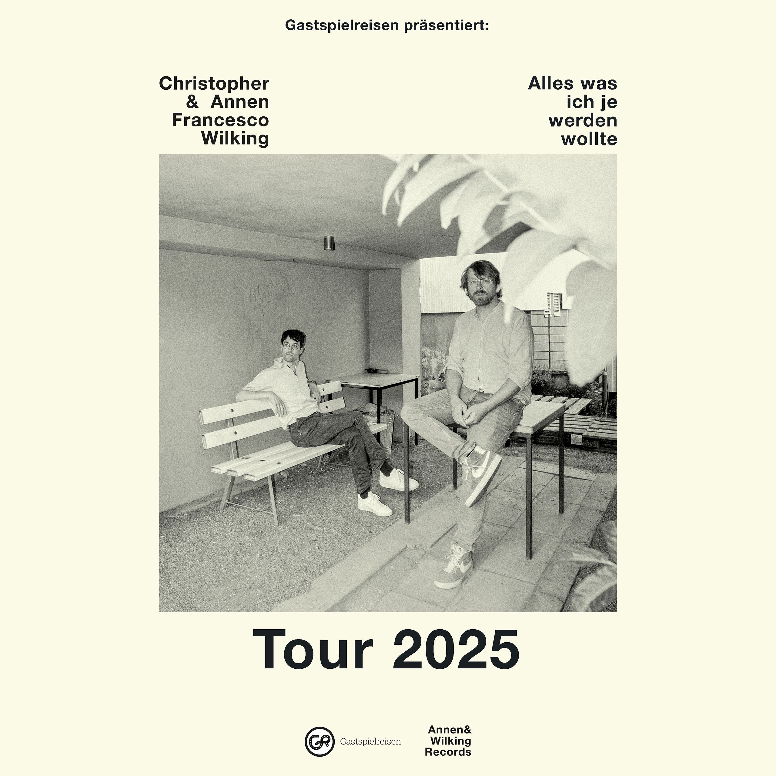 Tickets & Merch | Christopher Annen & Franceso Wilking | Offizieller Shop