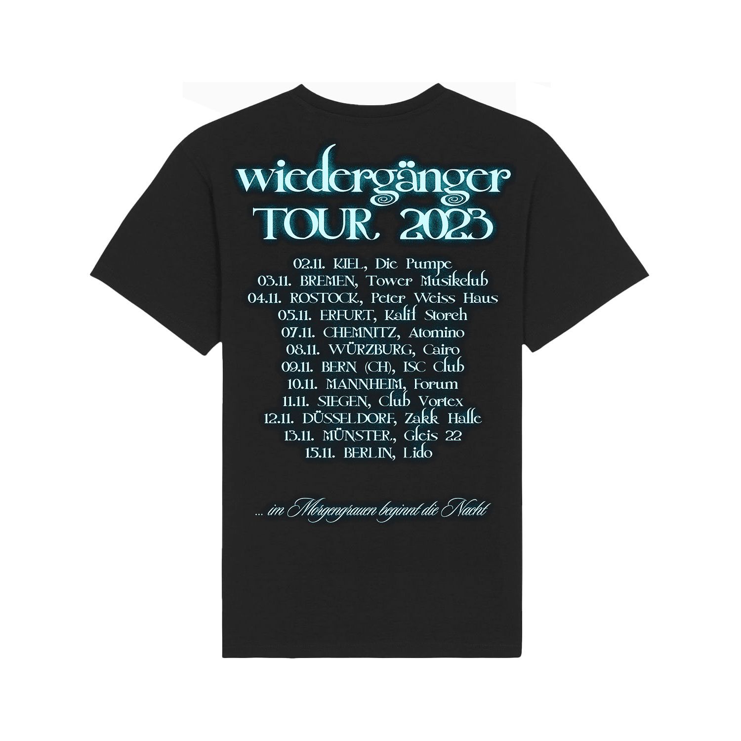 Mia Morgan - Tourshirt 2023 - wiedergänger - Schwarz