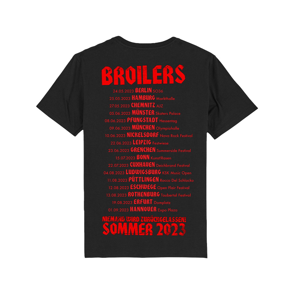 „Niemand wird zurückgelassen“ Tour T-Shirt Schwarz | Broilers ... „Niemand wird zurückgelassen“ Tour T-Shirt Schwarz | Broilers ...